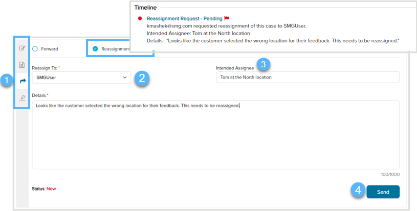 Requesting Case Reassignments – SMG